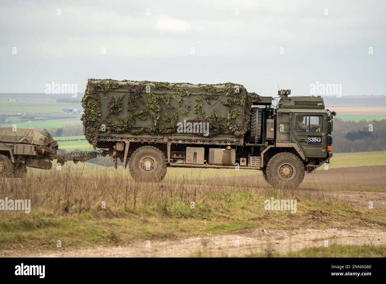 British army MAN SV4x4 Logistics Truck Stock Photo - Alamy