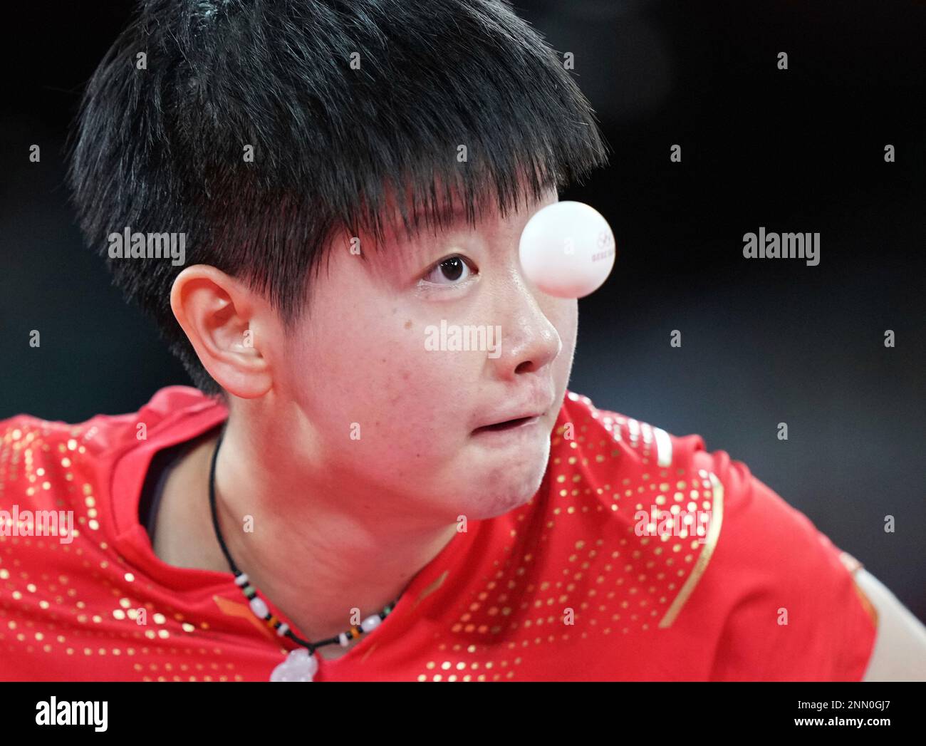 China's SUN Yingsha competes during the Women's Singles Gold Medal ...