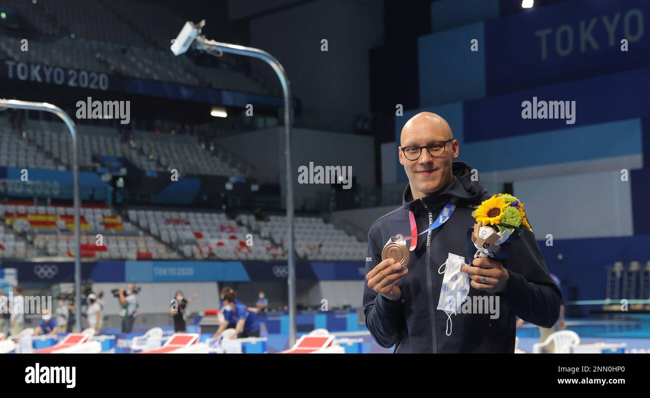 MATTSSON Matti of Finland celebrates after Men's 200m Breaststroke ...