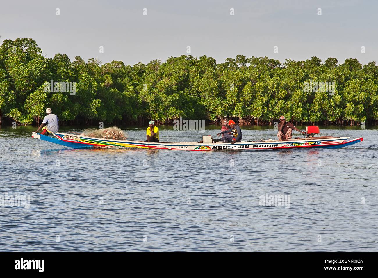Bandiala river close Toubacouta village, Senegal, West Africa Stock ...