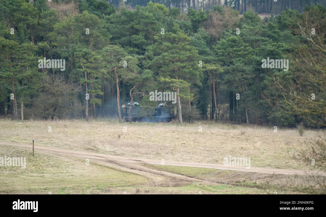 British army self propelled M270 Multiple Launch Rocket System (MLRS ...