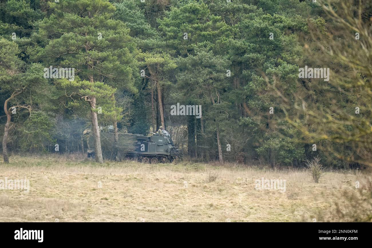 British army self propelled M270 Multiple Launch Rocket System (MLRS ...