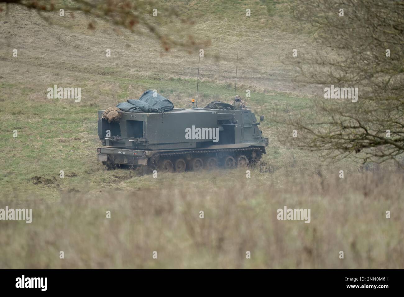 British army self propelled M270 Multiple Launch Rocket System (MLRS ...