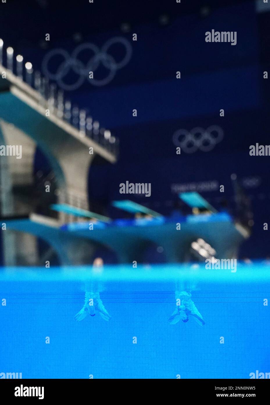 Japan's SAKAI Sho and TERAUCHI Ken perform during Men's Synchronised 3m ...