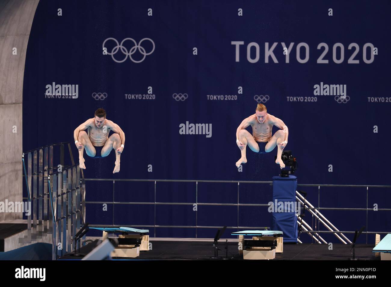 USA's CAPOBIANCO Andrew and HIXON Michael perform during Men's ...