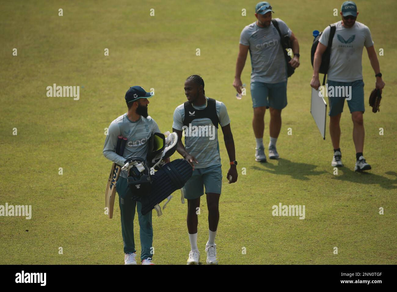 England One Day International Cricket Team attends practice at BCB ...