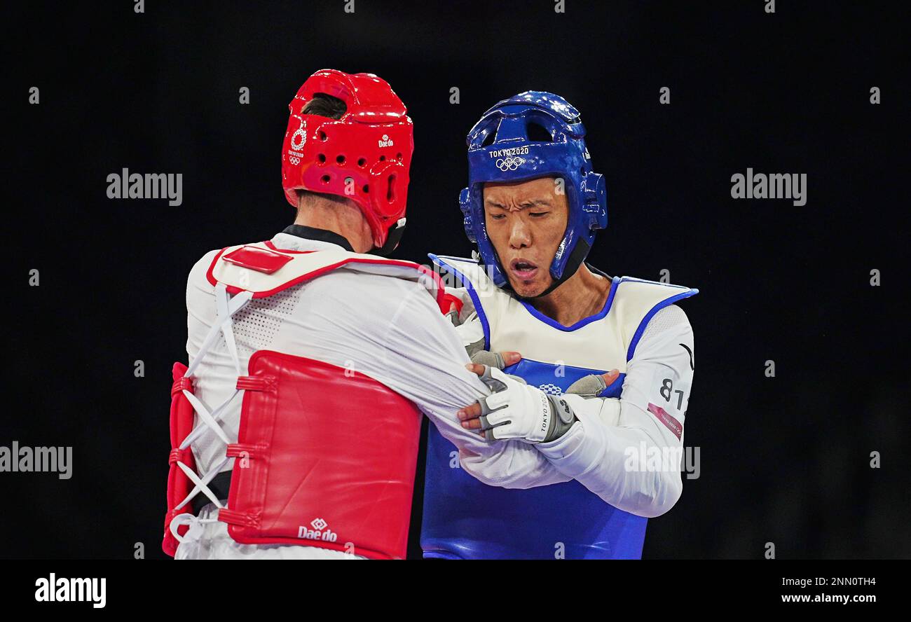 July 27, 2021: Hongyi sun from China and Vladislav Larin from RCO ...