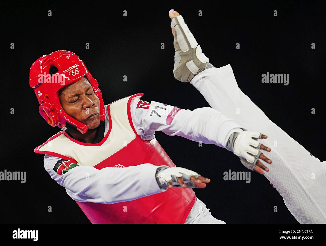 July 27, 2021: Faith Ogallo from Kenay and Milica Mandic from Serbia ...