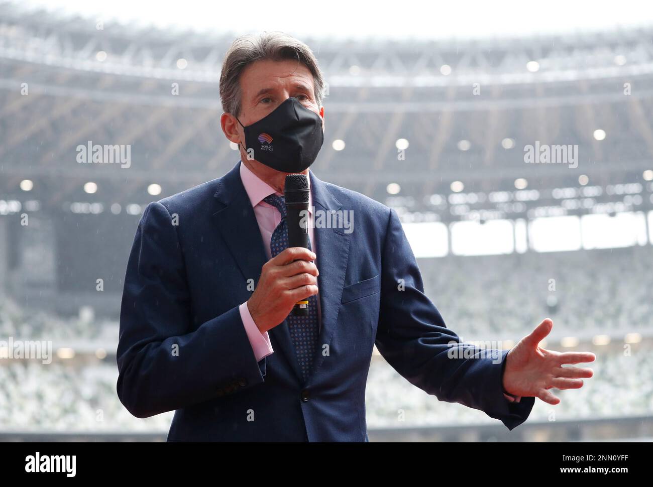 FILE - In this Oct. 8, 2020, file photo, World Athletics President ...