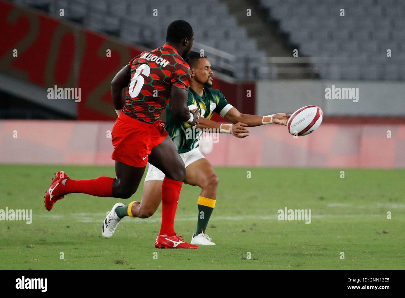 July 26, 2021, Tokyo, Japan: Team South Africa back Selvyn Davids (8 ...