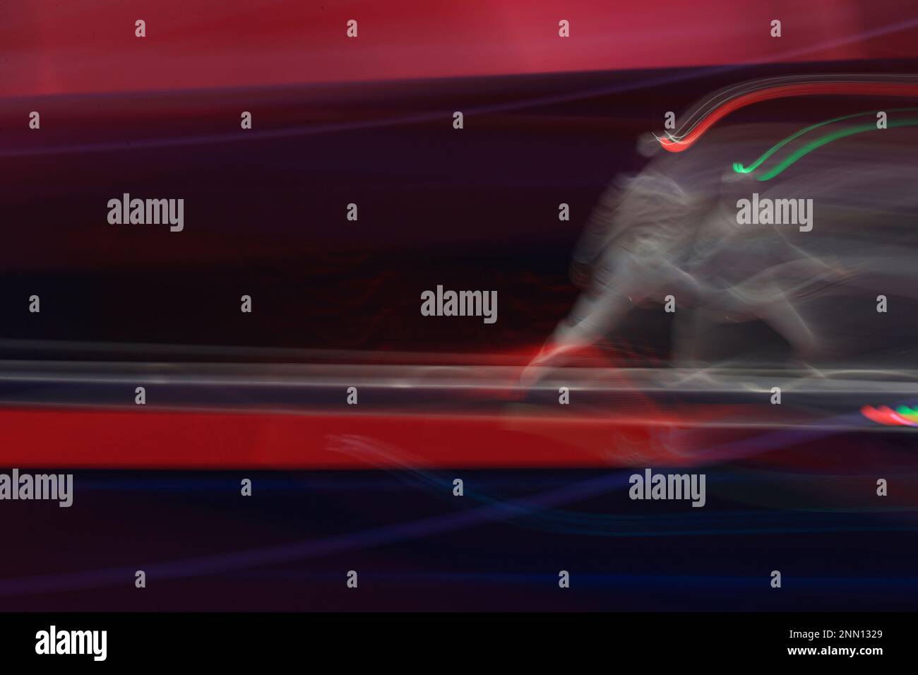 ROC's POZDNIAKOVA Sofia (R) and VELIKAYA Sofya compete during Fencing ...