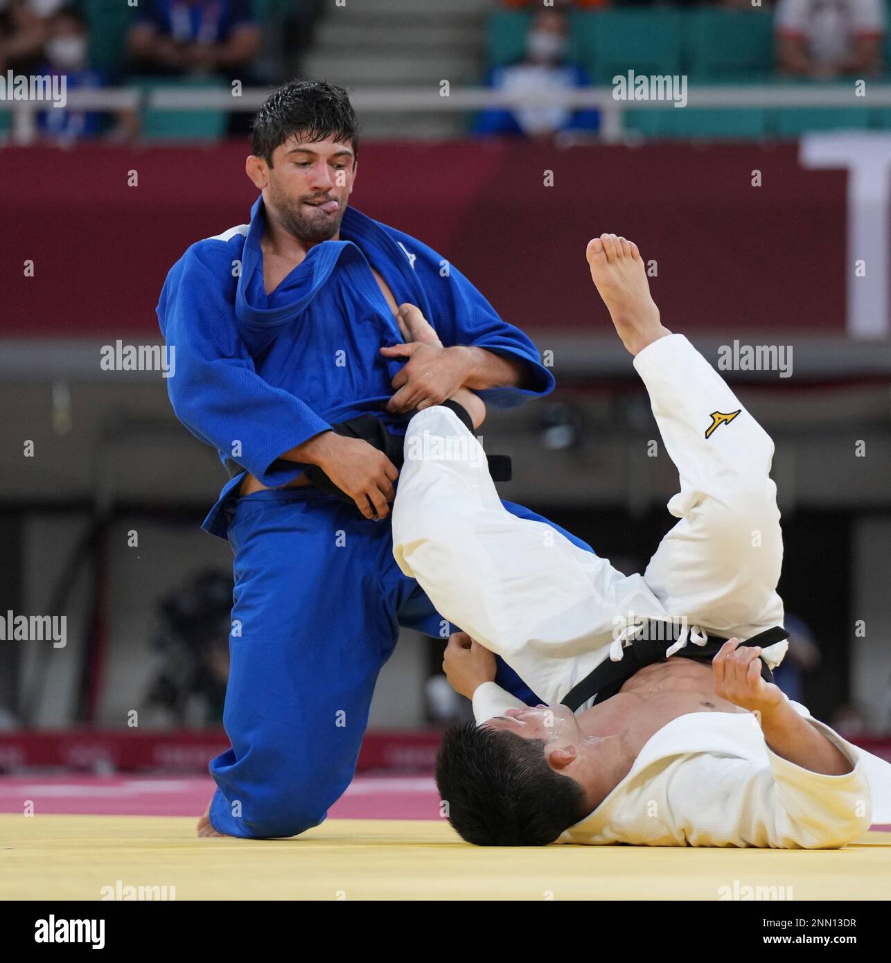 SHAVDATUASHVILI Lasha of Georgia competes during Judo men's -73kg final ...