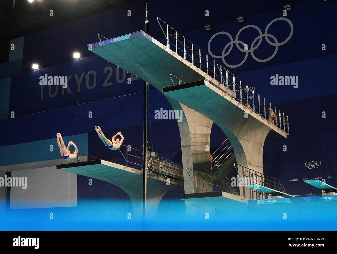 ROC's BONDAR Aleksandr and MINIBAEV Viktor perform in Diving Men's ...