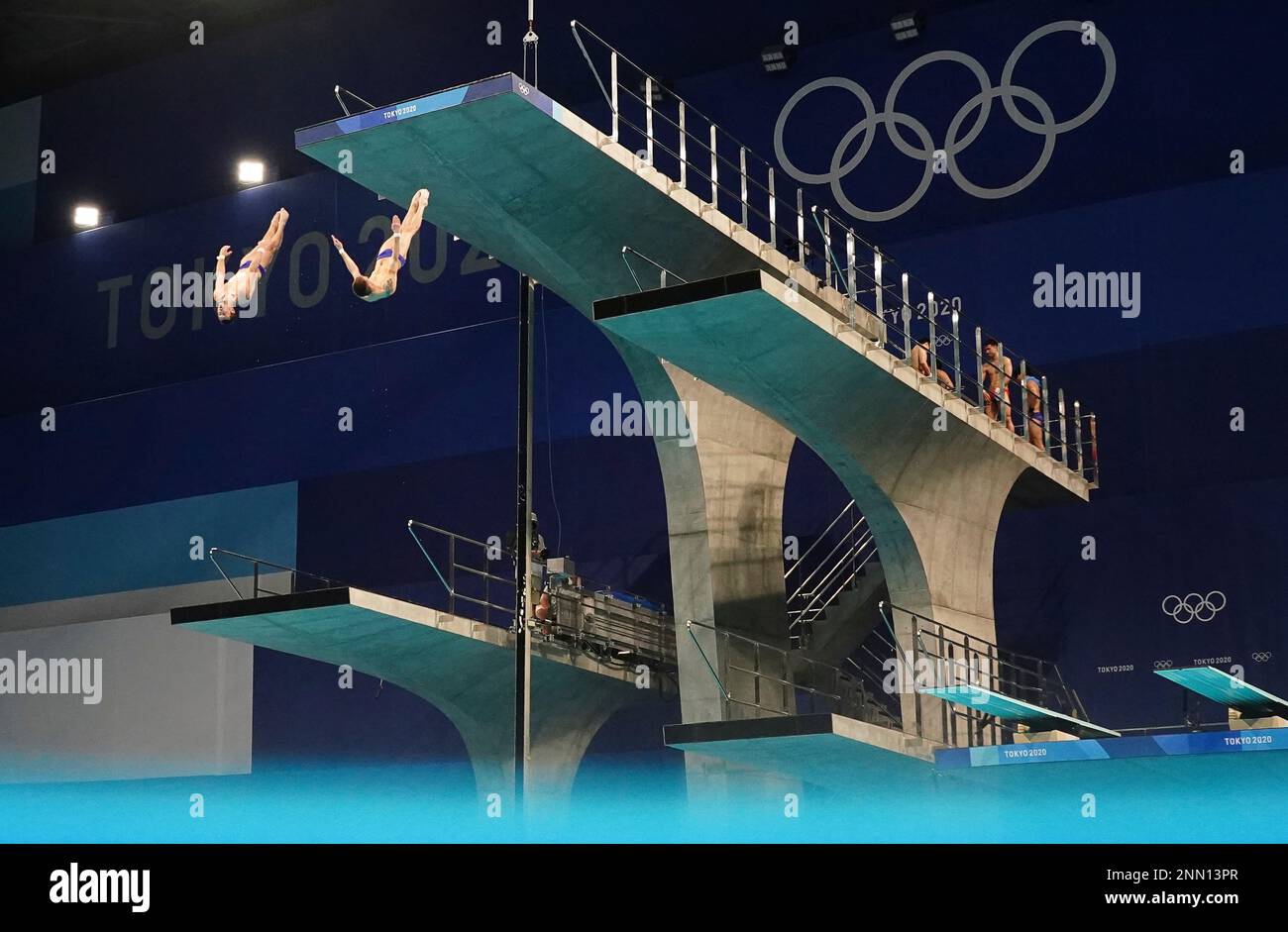 ROC's BONDAR Aleksandr and MINIBAEV Viktor perform in Diving Men's ...
