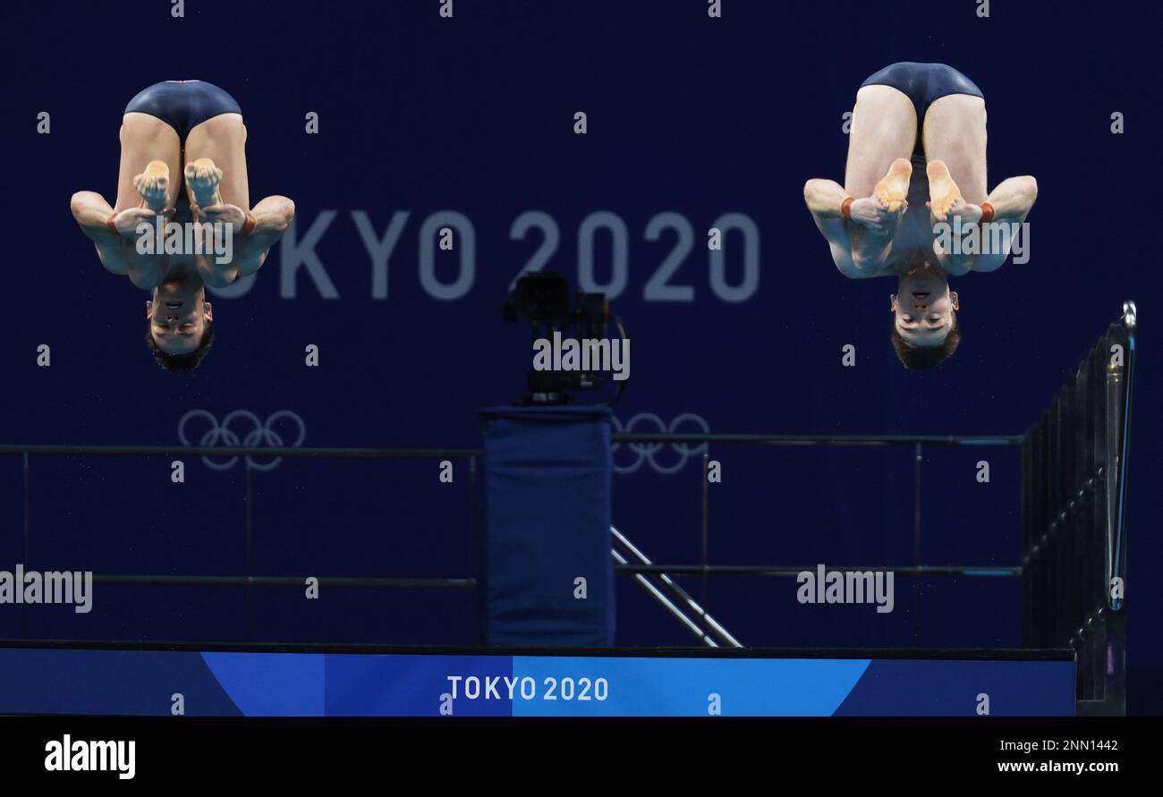 Great Britain's DALEY Thomas and LEE Matty perform in Diving Men's ...