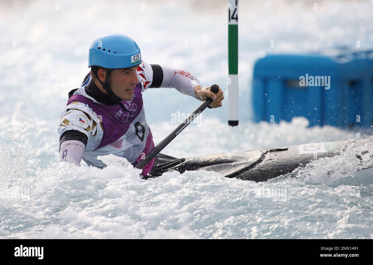 ROHAN Lukas of Czech Republic competes men's canoe slalom final at ...