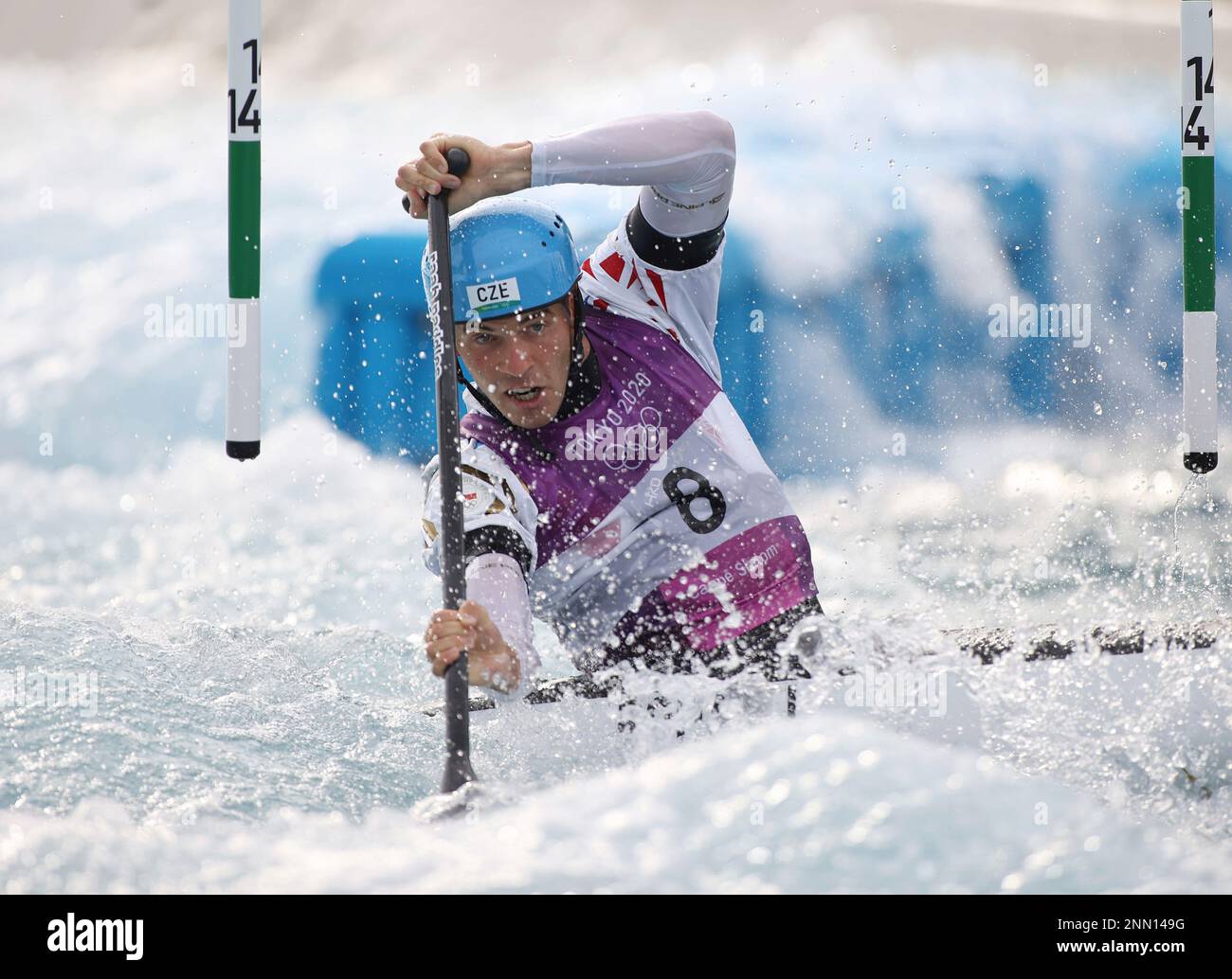 ROHAN Lukas of Czech Republic competes men's canoe slalom final at ...