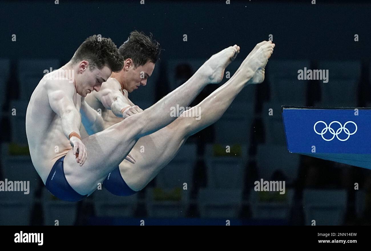 Ukraine's SERBIN Oleh and SEREDA Oleksii perform in Diving Men's ...