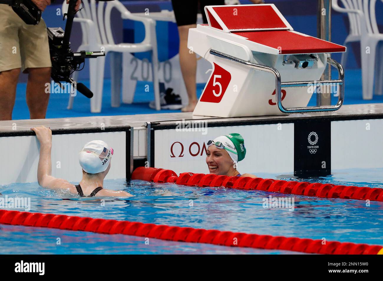 July 25, 2021, Tokyo, Japan: Tatjana Schoenmaker (RSA) and Lydia Jacoby ...