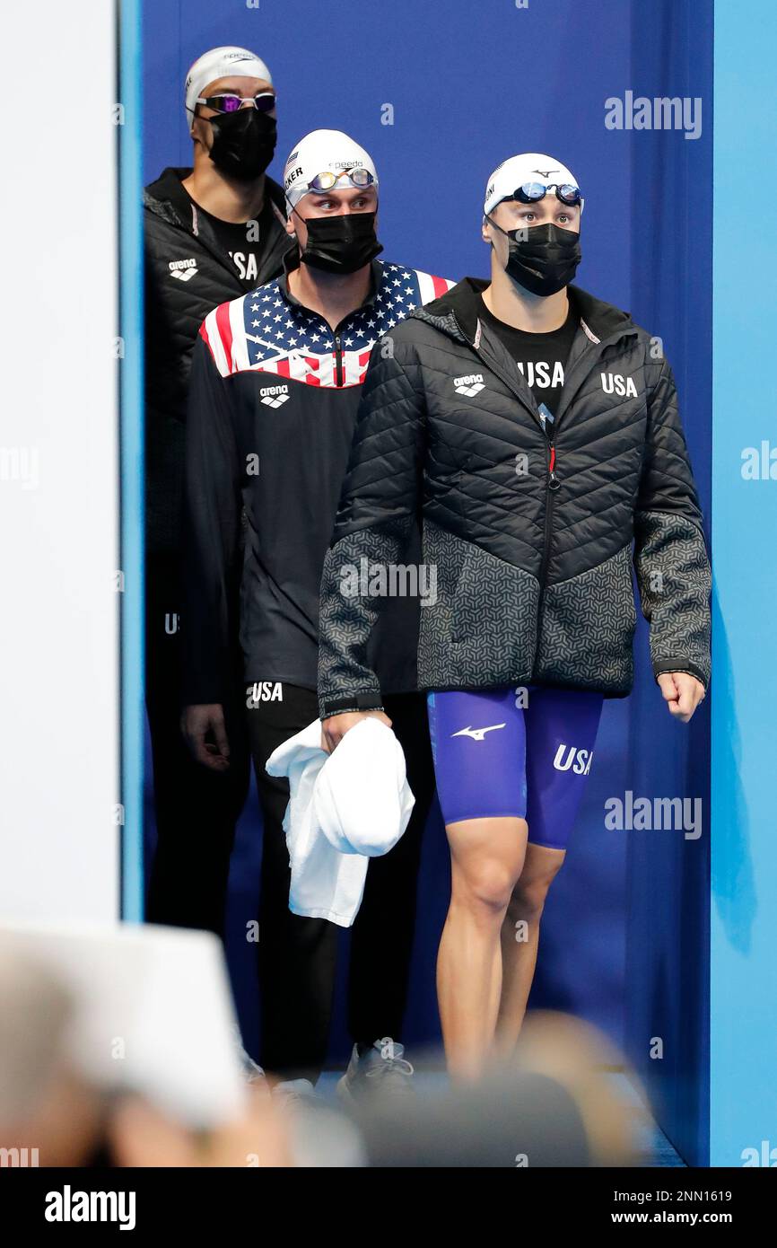 July 25, 2021, Tokyo, Japan: Bowen Becker (USA) in the men's 4x100m ...