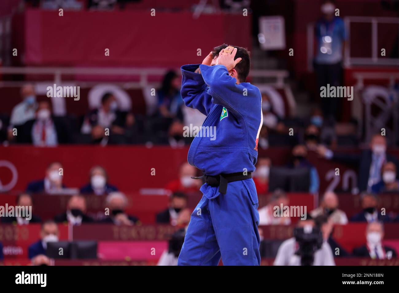 Cargnin Daniel Of Brazil Reacts After Winning The Men 66 Kg Contest