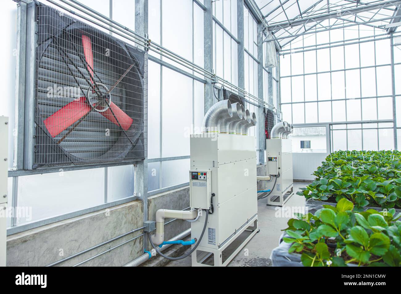 indoor greenhouse agriculture farm air ventilator cooling wind flow ...