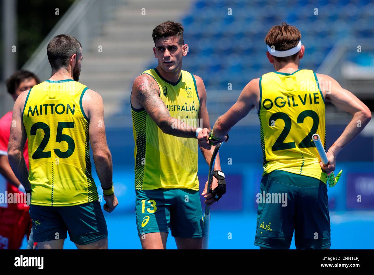 TOKYO, JAPAN - JULY 24: Blake Govers of Team Australia congratulates ...