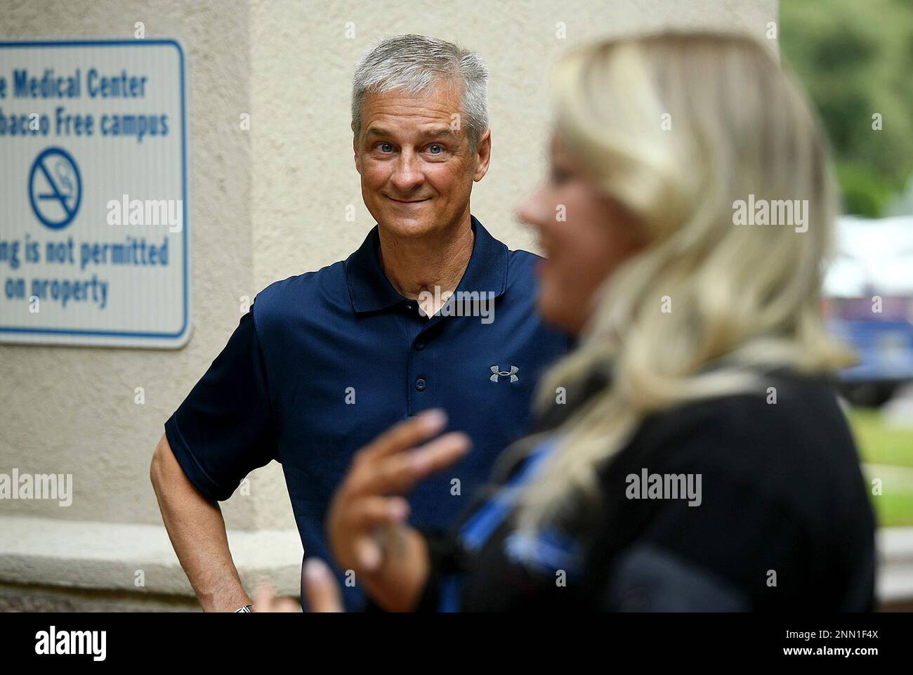 In this undated photo, Steven Gauthier, 54, looks at the ICU trauma ...