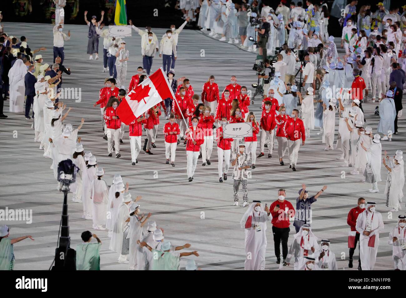 July 23, 2021, Tokyo, Japan: Canada at the Opening Ceremony of the 2020 ...