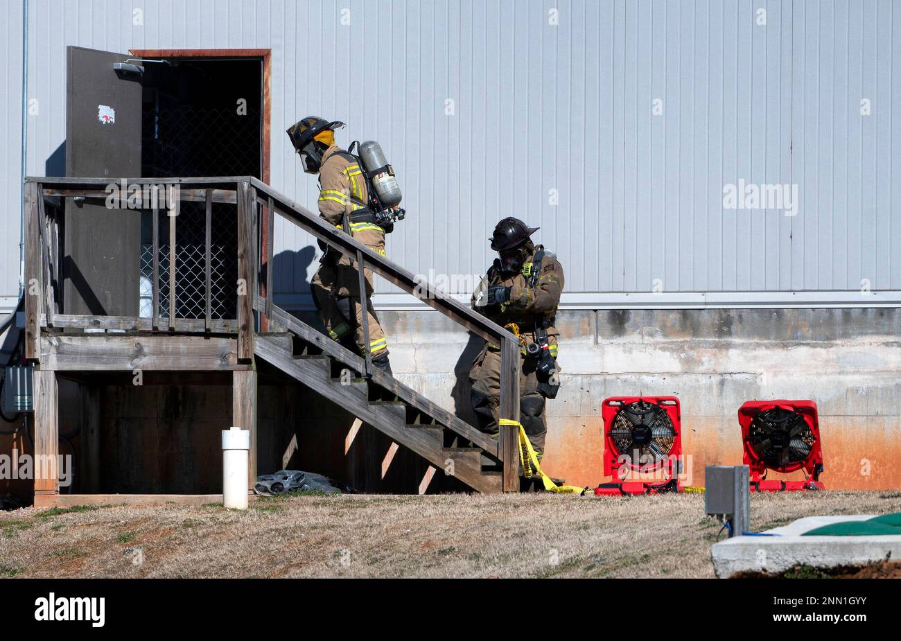 FILE - In this Jan. 29, 2021, file photo, Hall County firefighters ...