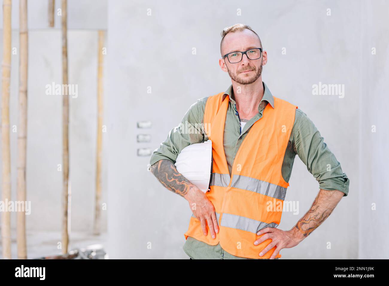 Portrait handsome male architect engineer hi-res stock photography and ...