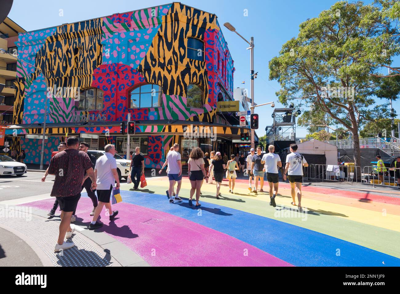 Sydney, Australia February 25, 2023: Sydney has rolled out the rainbow ...