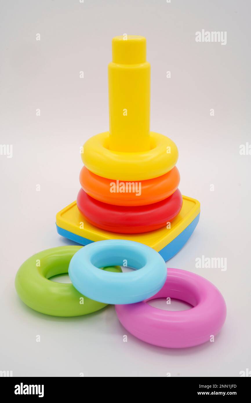 Colorful staking rings Stock Photo - Alamy