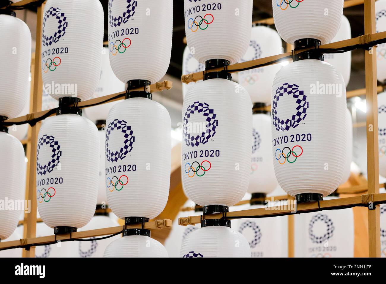 TOKYO, JAPAN - JULY 23: Props ready prior to the Opening Ceremony of ...