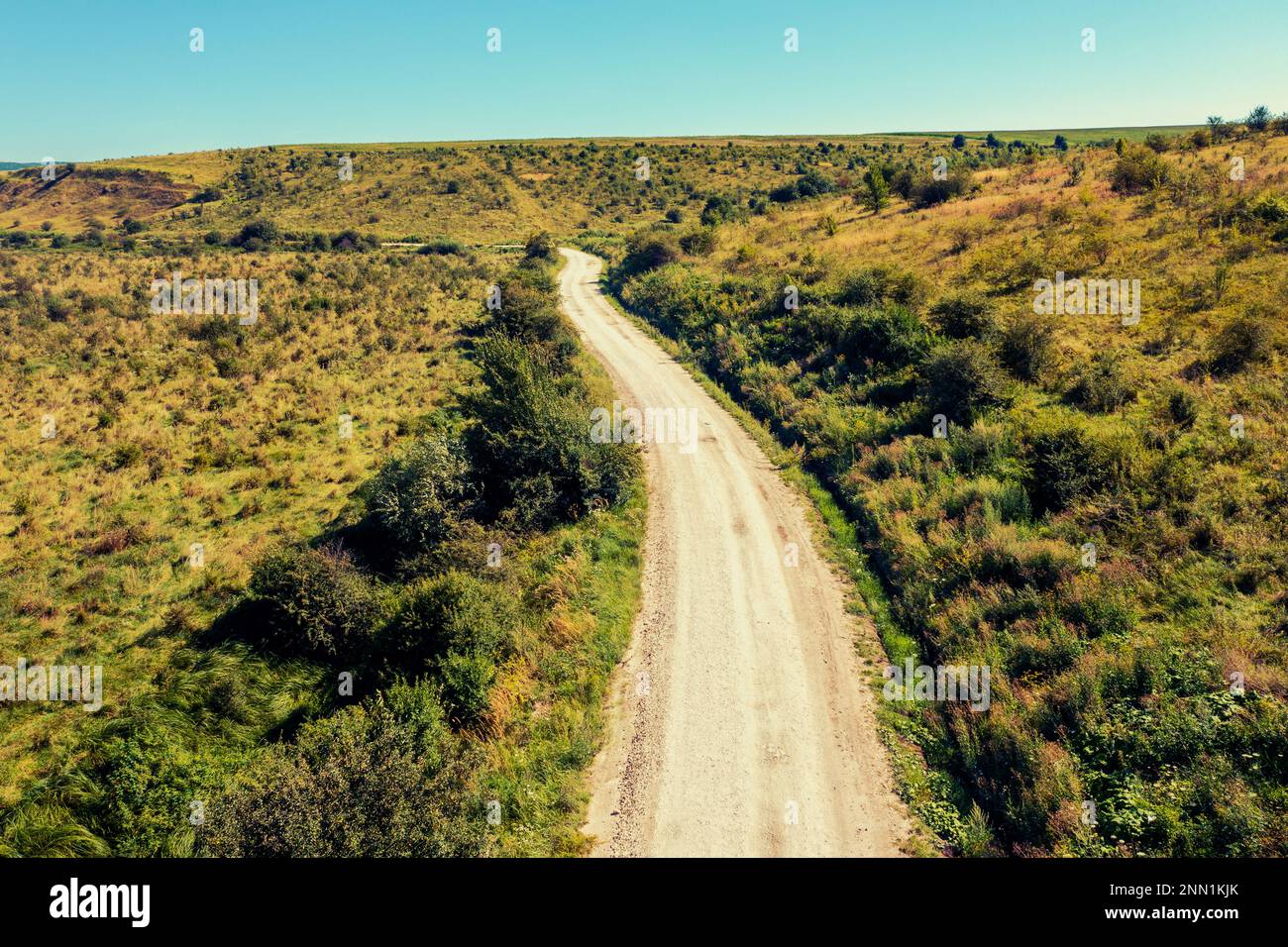 Drone view of road hi-res stock photography and images - Alamy