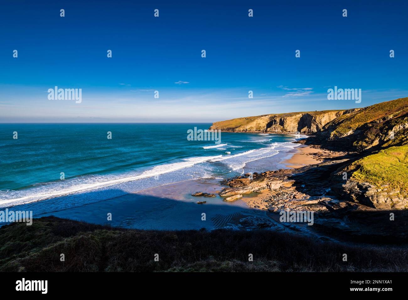 Penhallic point cornwall coast hi-res stock photography and images - Alamy
