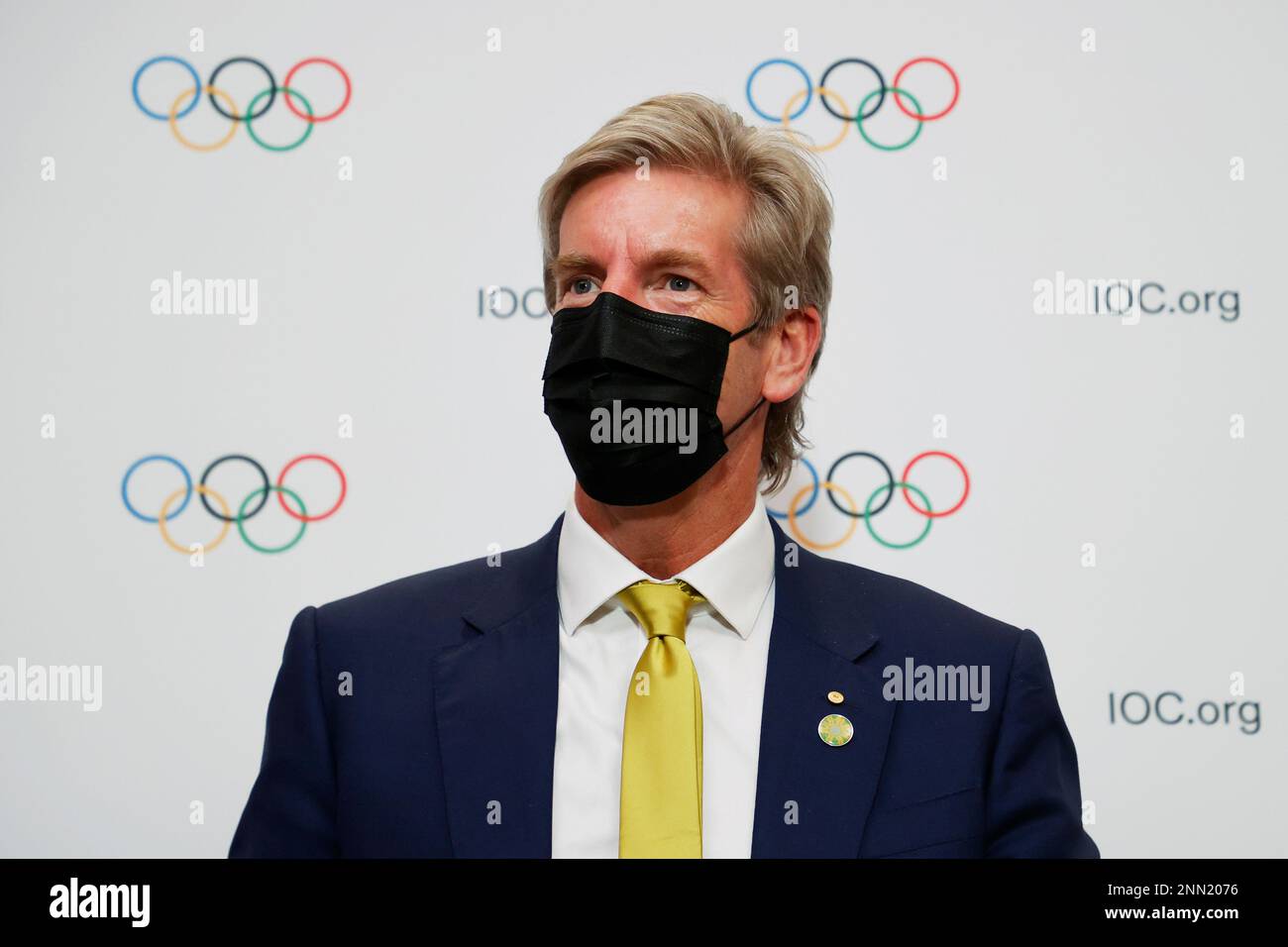 Three time Olympic gold medalist for rowing James Tomkins looks on ...