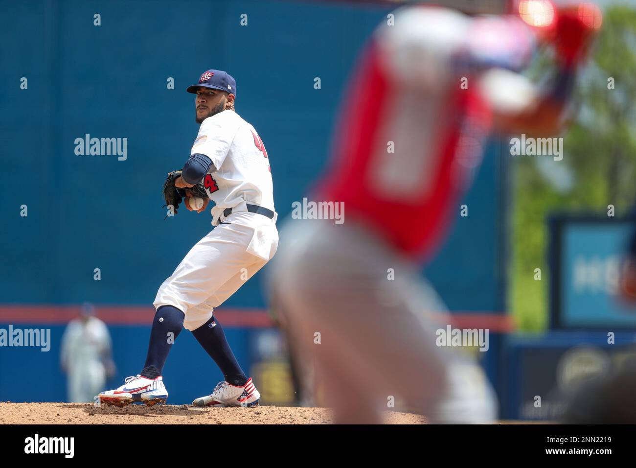 Simeon Woods Richardson (44) of Team U.S.A. celebrates during the 2021 ...