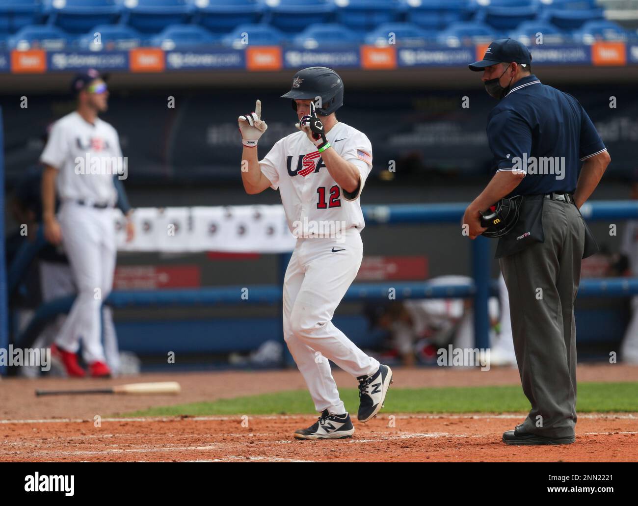 Nick Allen of Team U.S.A. celebrates during the 2021 WBSC Baseball ...