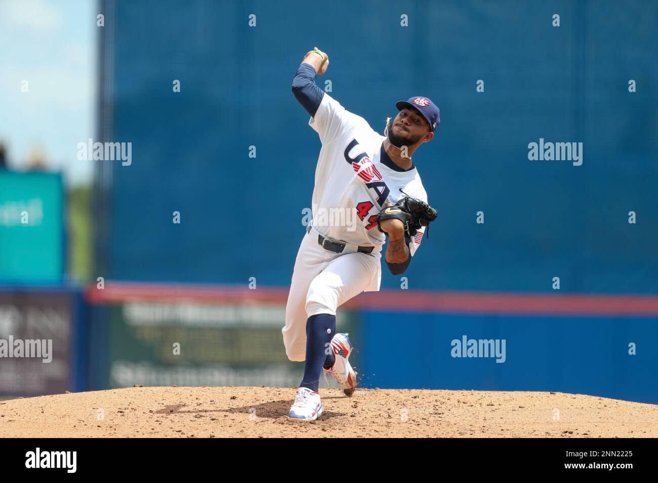 Simeon Woods Richardson (44) of Team U.S.A. celebrates during the 2021 ...