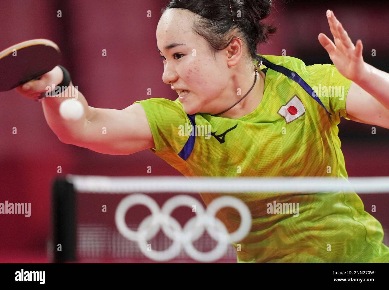 Japan's Mima Ito participates in official practice at Tokyo ...