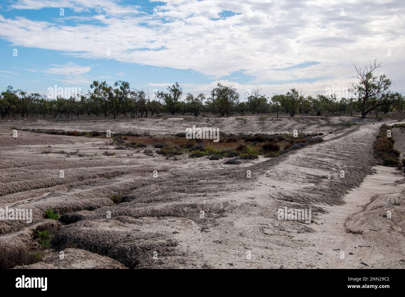 Menindee Australia, erosion in dry outback landscape Stock Photo - Alamy
