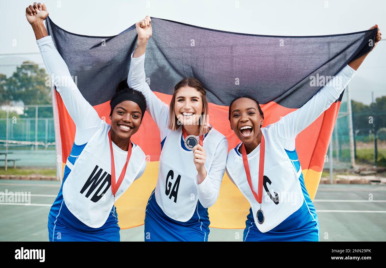 Netball celebration hi-res stock photography and images - Alamy