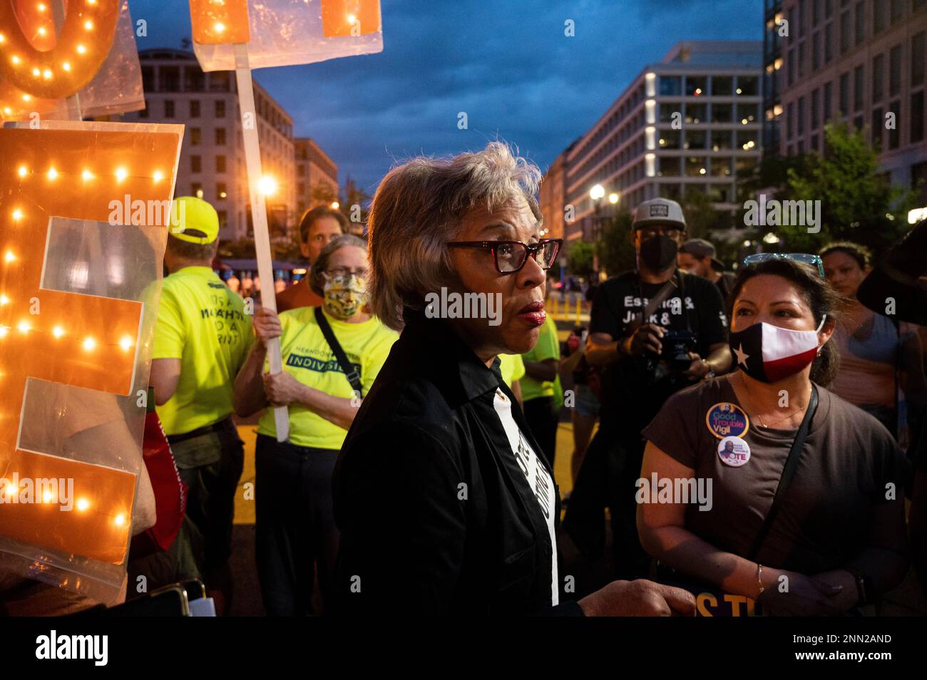 UNITED STATES - JULY 17: Rep. Joyce Beatty, D-Ohio, leaves the stage ...