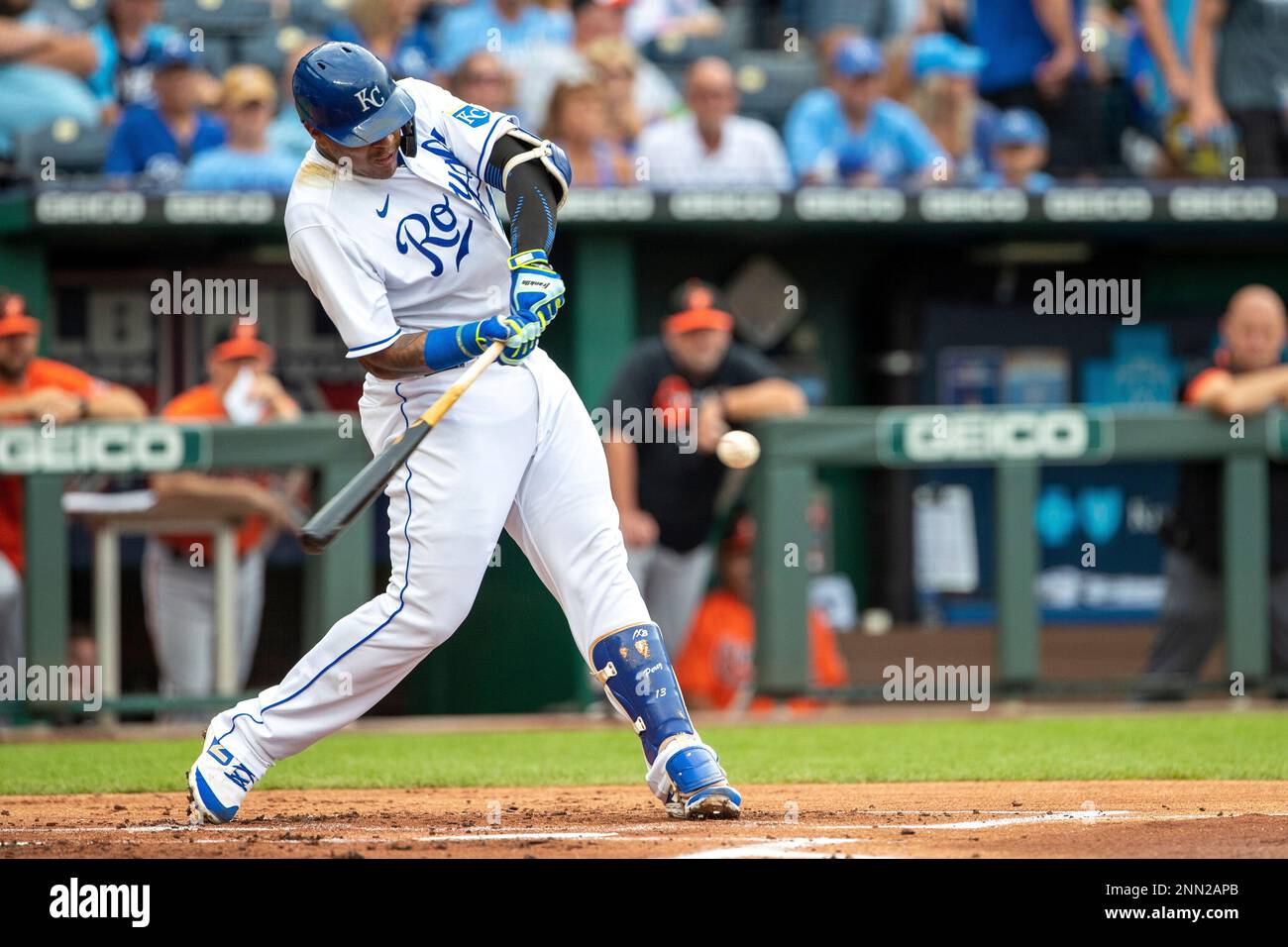 KANSAS CITY, MO - JULY 17: Kansas City Royals catcher Salvador Perez ...