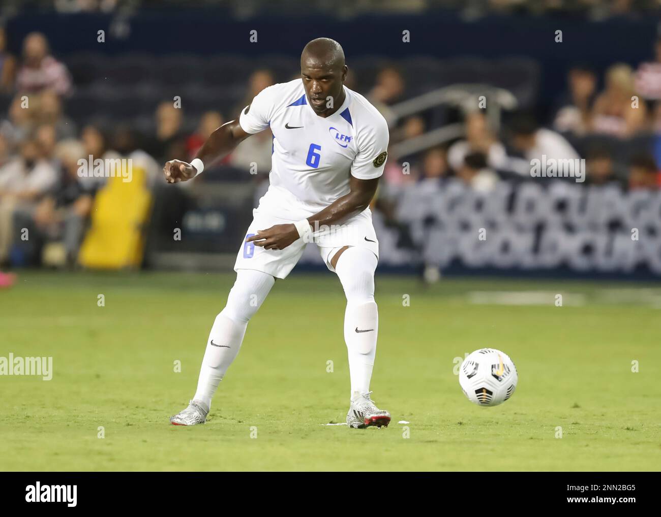 KANSAS CITY, KS - JULY 15: Martinique defender Jean-Sylvain Babin (6 ...