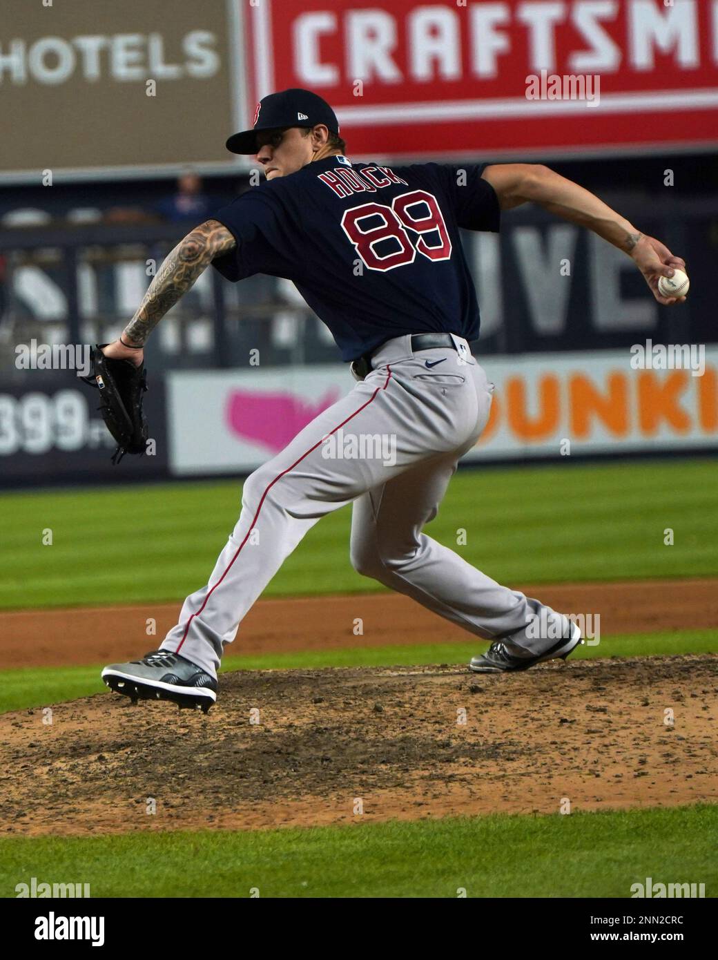 July 16, 2021, NEW YORK, NEW YORK, US: Boston Red Sox reliever, TANNER ...