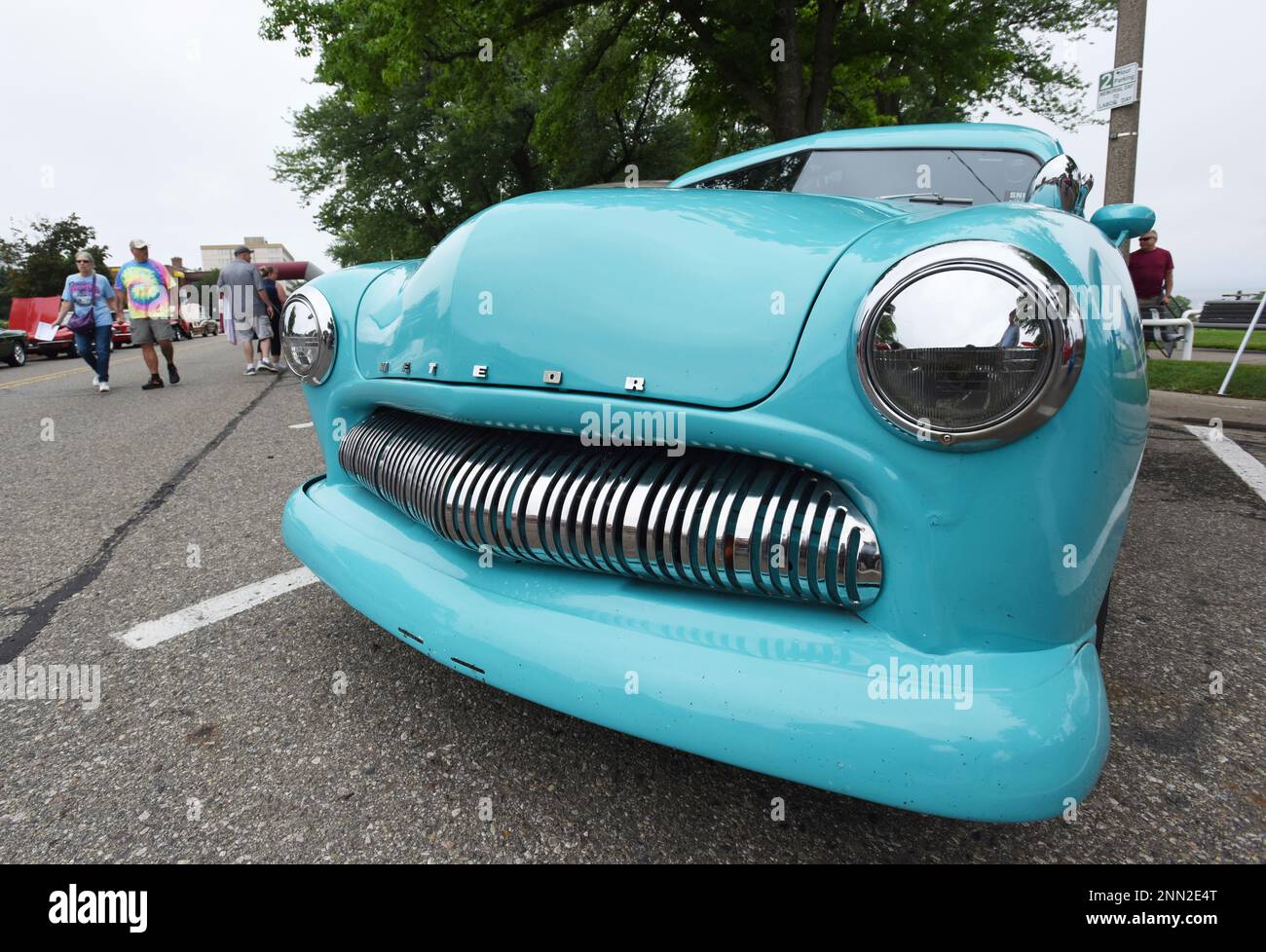 A 1950 Meteor, owned by Rudy Zachary, of Stevensville, Mich., is among ...