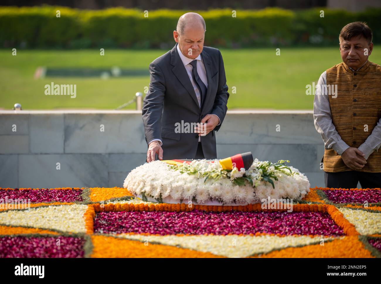 Delhi, India. 25th Feb, 2023. German Chancellor Olaf Scholz (SPD ...