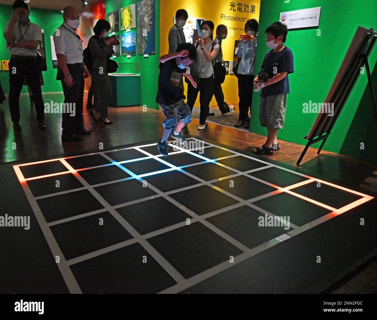 A preview of the "Einstein Exhibition" where visitors can learn the ...